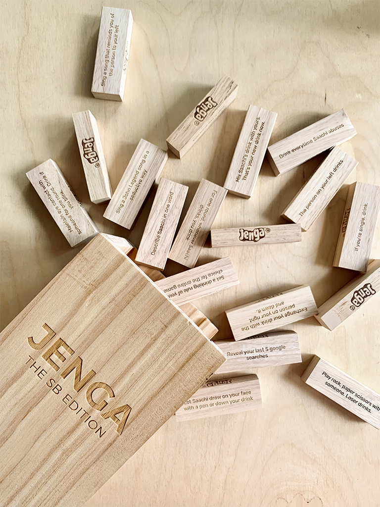 Personalised Jenga – Fun and Games